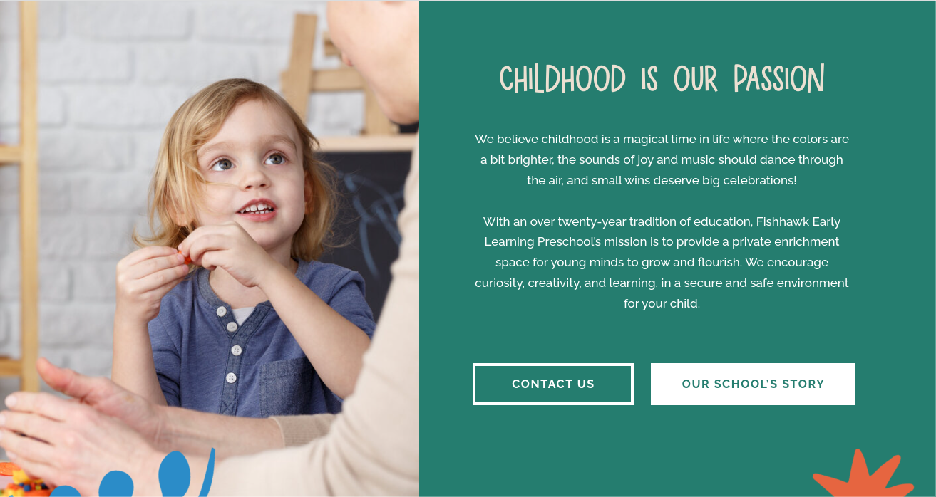 Preschool Website Copywriting for a Tampa Bay Early Education Center ...